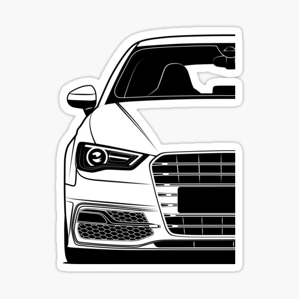 "S3 8V Best Shirt Design" Sticker for Sale by CarWorld | Redbubble