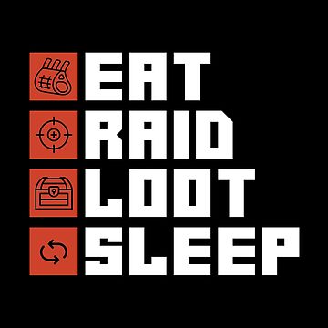 "Eat, Raid, Loot, Repeat - Video Game" Backpack for Sale by hankmccoy ...