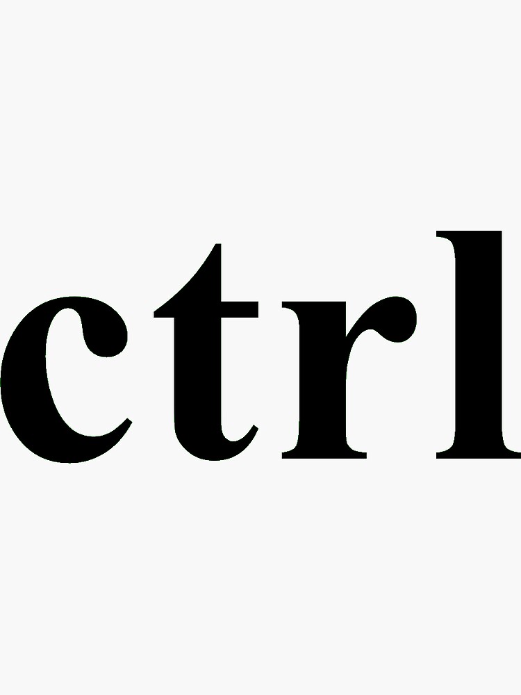 "ctrl album title" Sticker for Sale by Strangerboy | Redbubble