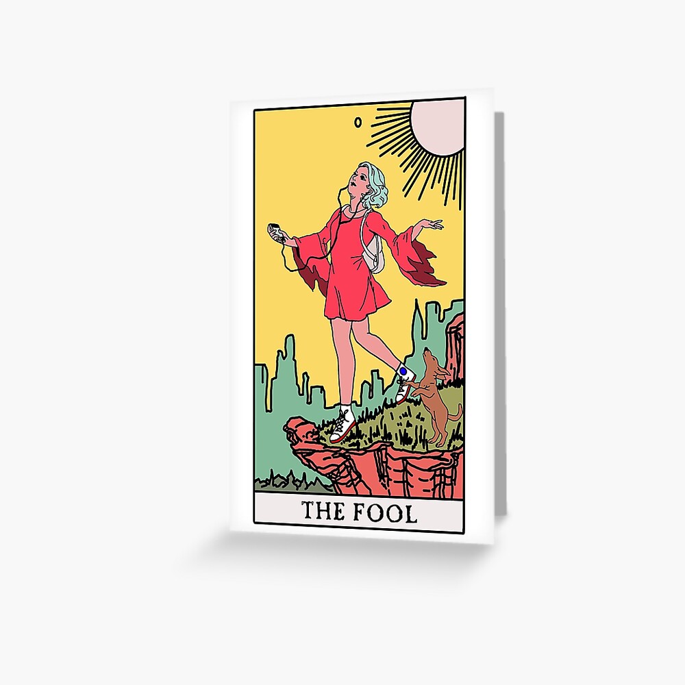 "Modern Tarot Card "The Fool"" Greeting Card for Sale by maddiefrick ...