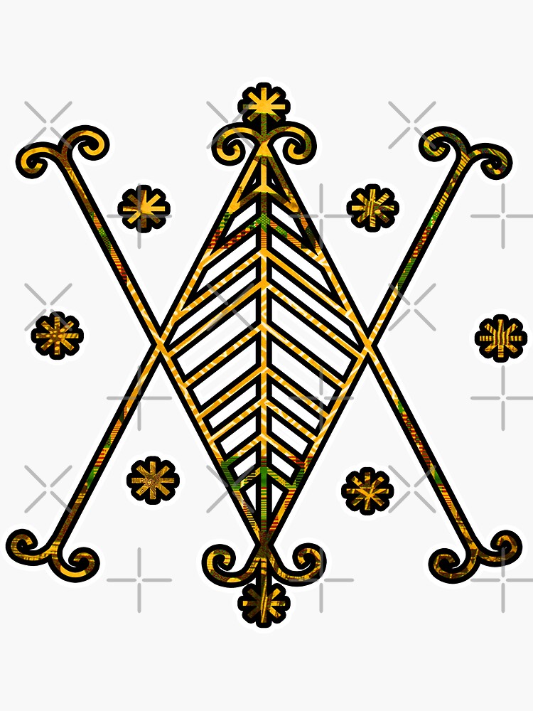 "Ayizan Veve Sigil" Sticker by artbyomega | Redbubble