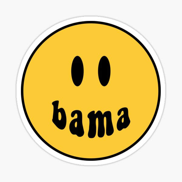 "BAMA SMILEY" Sticker for Sale by sarahsutton | Redbubble