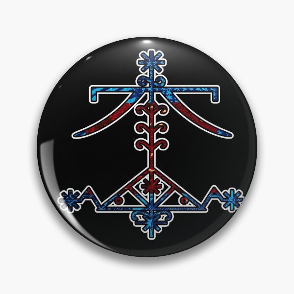 "Ogou Feray Veve Sigil" Pin for Sale by artbyomega | Redbubble