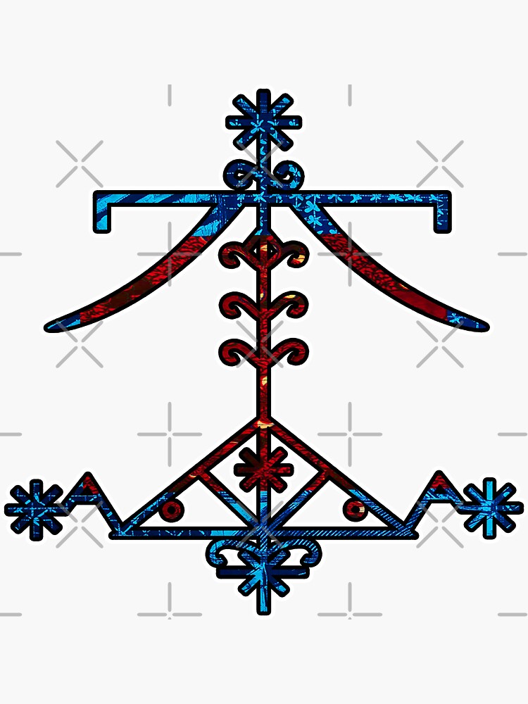 "Ogou Feray Veve Sigil" Sticker for Sale by artbyomega | Redbubble