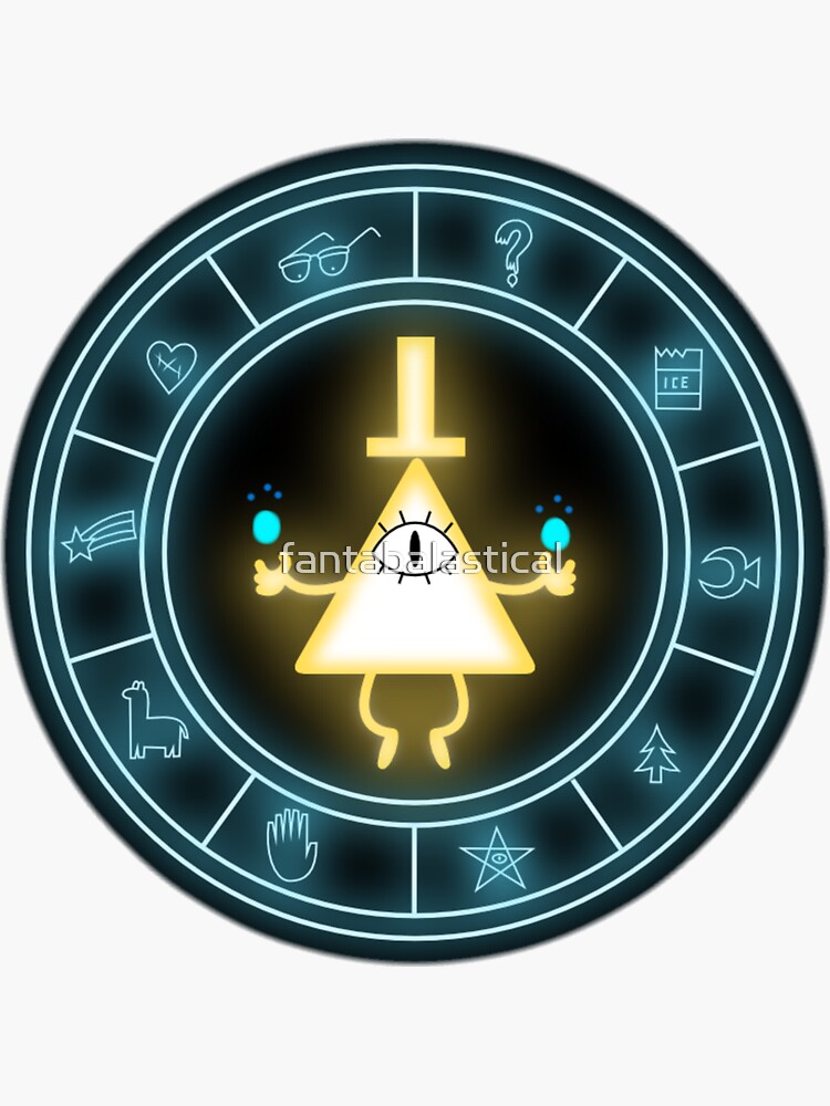 "Bill Cipher Wheel" Sticker for Sale by fantabalastical | Redbubble