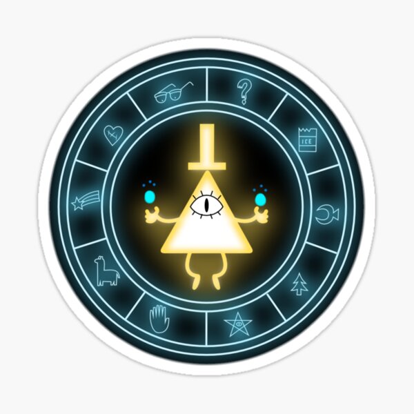 "Bill Cipher Wheel" Sticker for Sale by fantabalastical | Redbubble