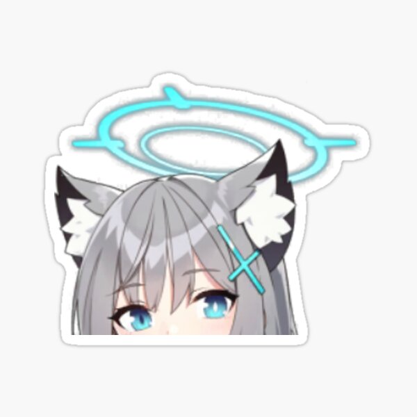 "Shiroko Peeker" Sticker for Sale by Gatsomaru | Redbubble