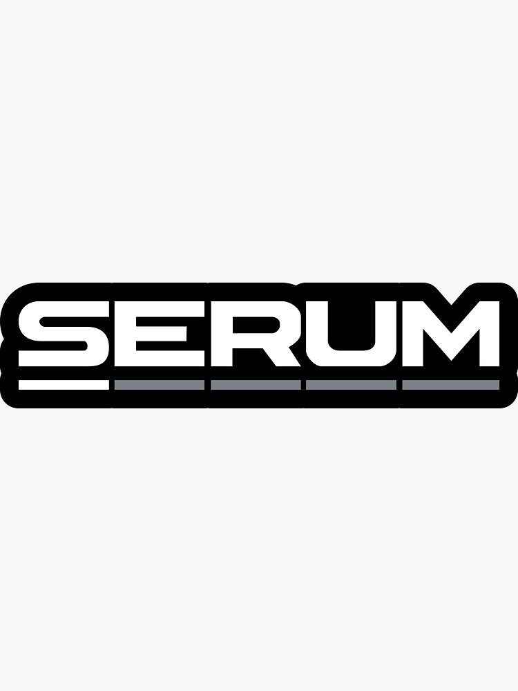 "Serum Logo On Black" Sticker for Sale by JesseHufstetler | Redbubble
