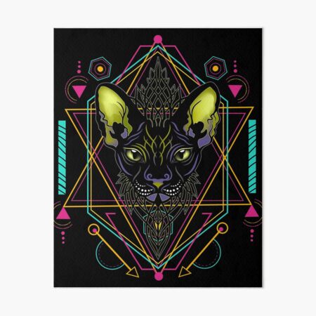 "Egyptian Memphis Cat goddess 2" Art Board Print by Treasurekey | Redbubble