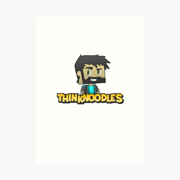"THINKNOODLES GAMING LOGO " Art Print by kidneyedvapor | Redbubble