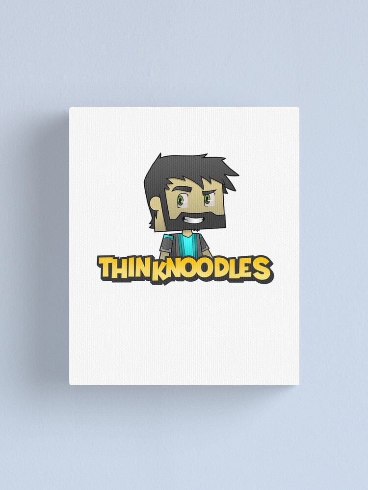 "THINKNOODLES GAMING LOGO " Canvas Print for Sale by kidneyedvapor ...