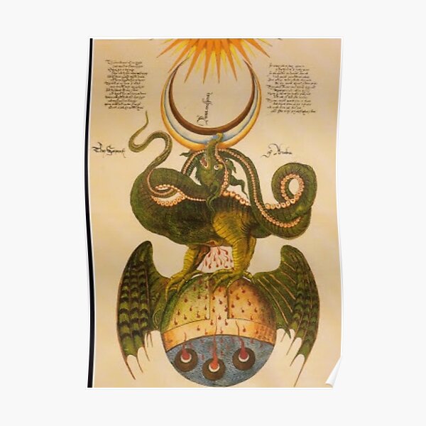 "Section Of The Ripley Scroll" Poster for Sale by Beardeaux | Redbubble