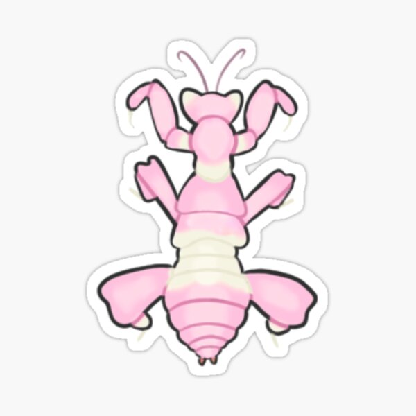 "Orchid Mantis" Sticker for Sale by Thetrashknight | Redbubble