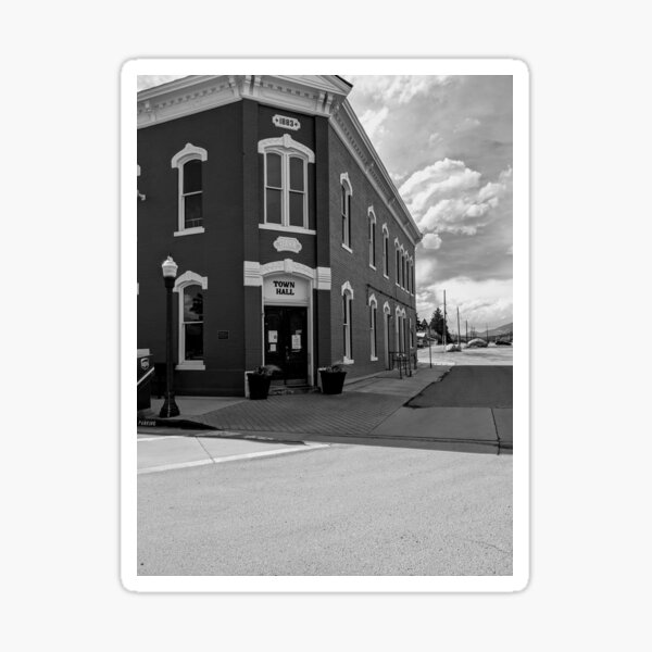 "Town Hall" Sticker for Sale by FaithofmyArt | Redbubble