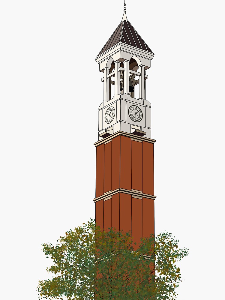 "Purdue bell tower" Sticker for Sale by latinartistry | Redbubble