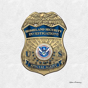 "Homeland Security Investigations - HSI Special Agent New Badge over ...