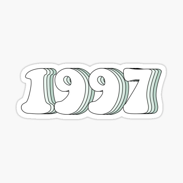 "Mint Green 1997" Sticker for Sale by alwayselle | Redbubble
