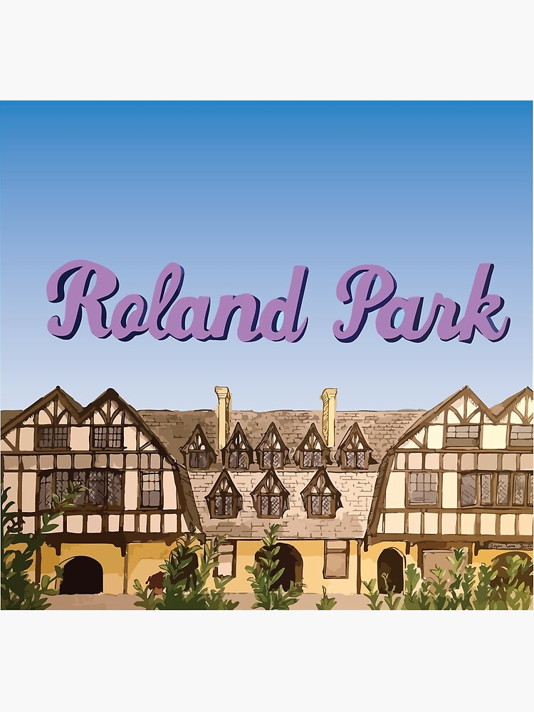 "Roland Park Watercolor Print" Poster for Sale by Ckennyart | Redbubble