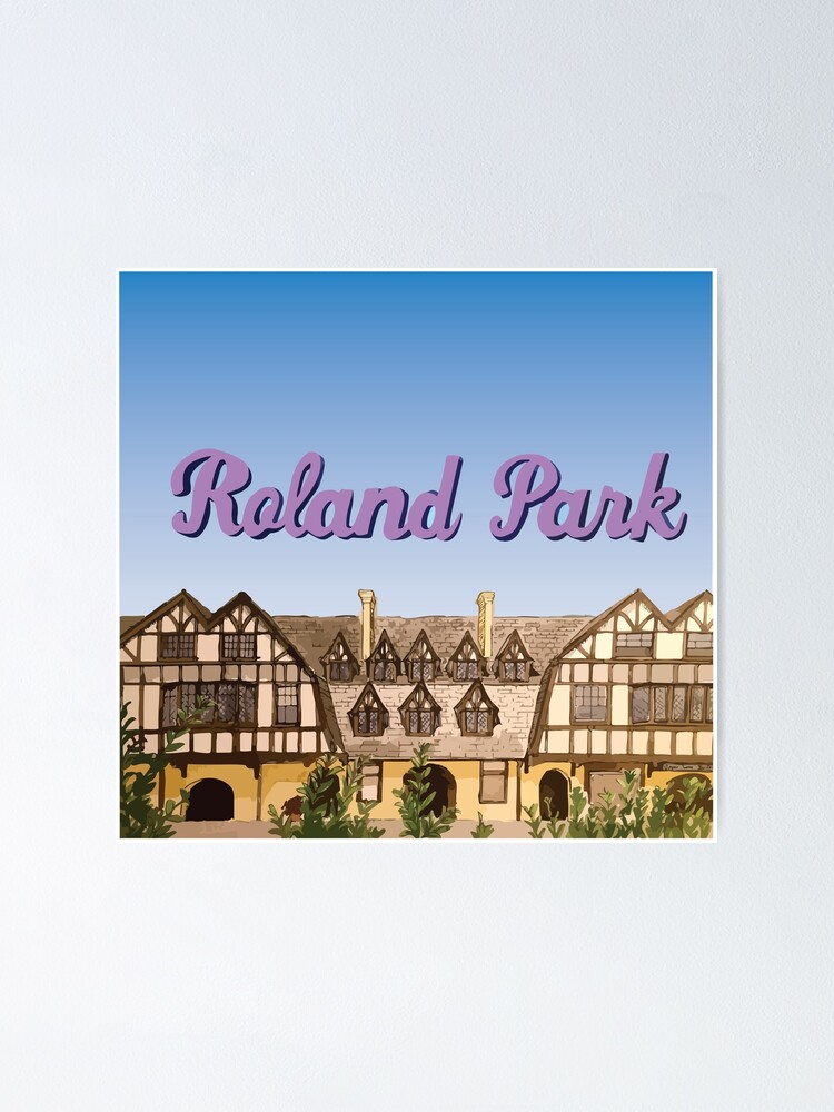 "Roland Park Watercolor Print" Poster for Sale by Ckennyart | Redbubble