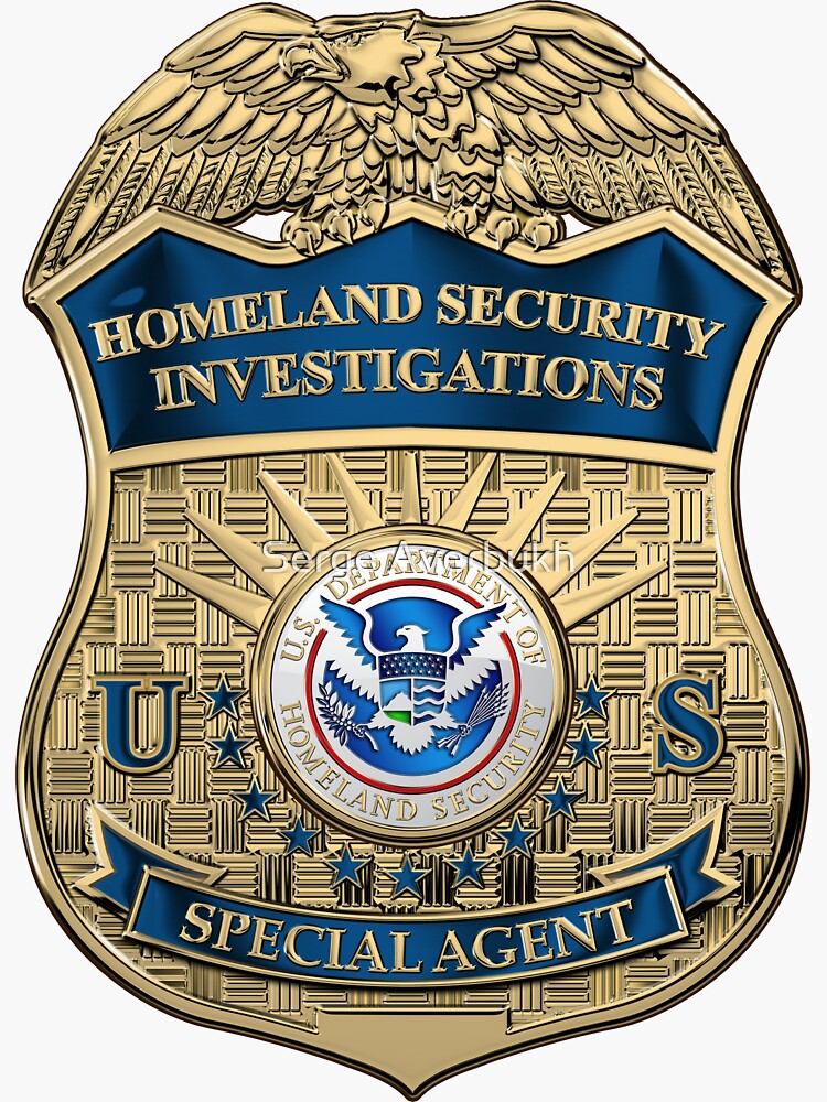 "Homeland Security Investigations - HSI Special Agent New Badge over ...