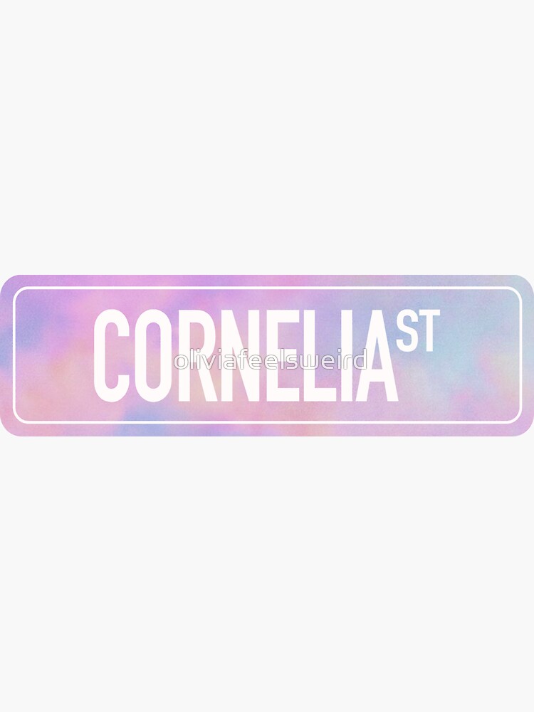 Cornelia Street Taylor Sticker verkauft von Slight Substrate | SKU ...