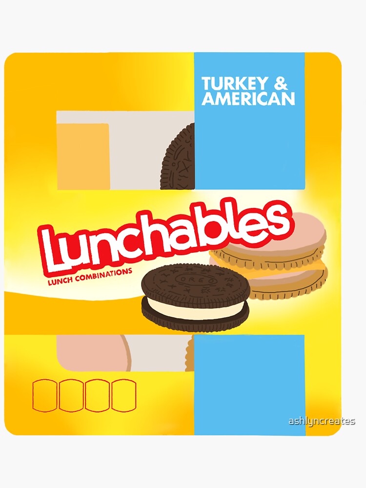 "Lunchables" Sticker by ashlyncreates | Redbubble