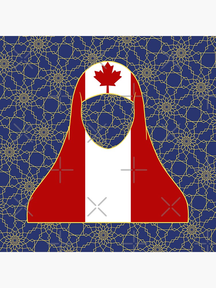 "Canada World Flag Hijab Series Islam" Sticker for Sale by RISEHIGHER ...