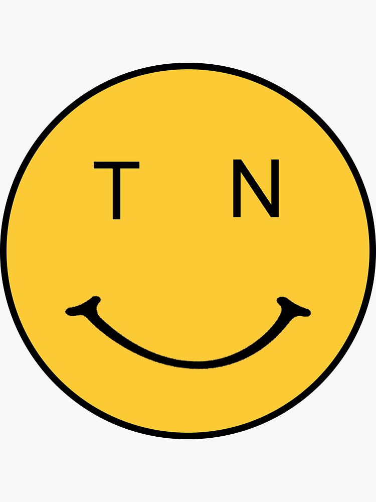 "TN SMILEY" Sticker for Sale by sarahsutton | Redbubble