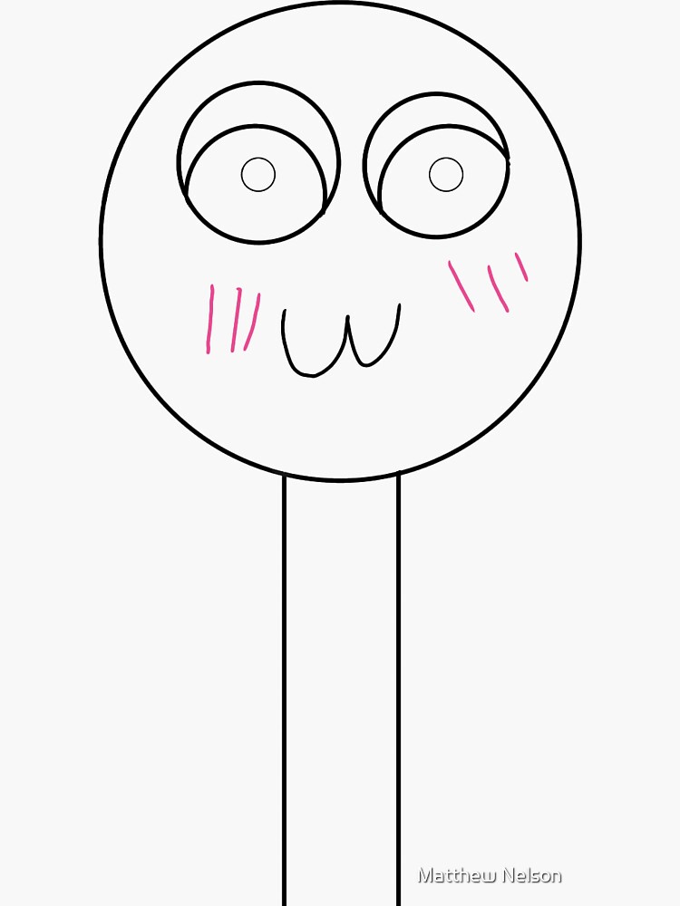 "UwU face" Sticker by Food4u | Redbubble