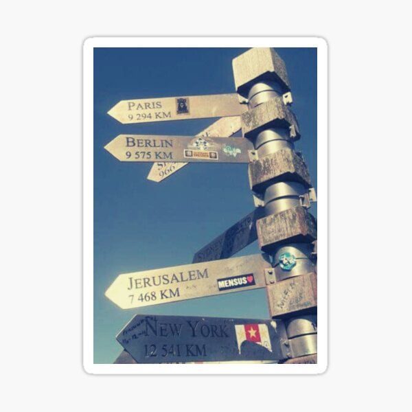 "Cape Point Sign" Sticker for Sale by LittleIconShop | Redbubble