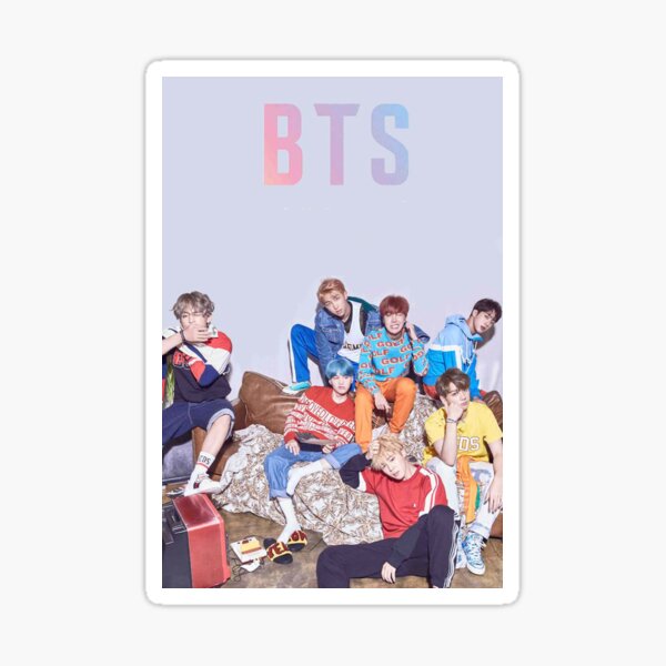 "BTS DNA Poster" Sticker by franciscohall45 | Redbubble