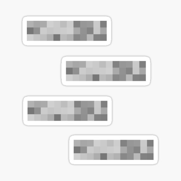 "Censor Bars" Sticker for Sale by BLese | Redbubble