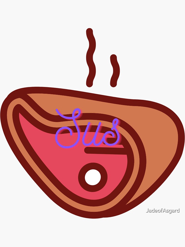 "Sus (Ham)" Sticker by JadeofAsgard | Redbubble