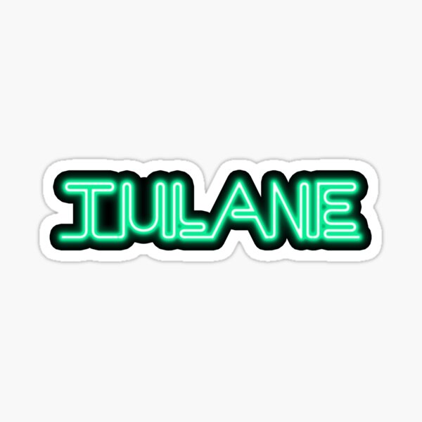"tulane neon lights" Sticker by madztess | Redbubble
