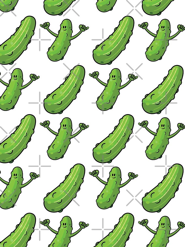 "Dill Pickle Pattern Cartoon Pickles Food" Drawstring Bag for Sale by ...