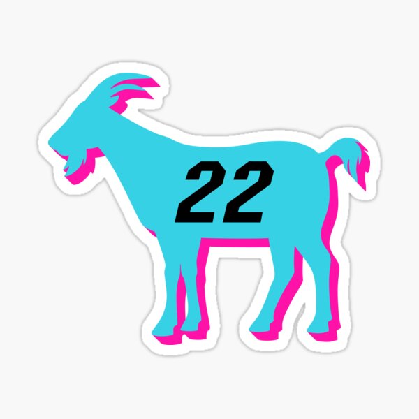 "Miami GOAT - 22 - Vice black" Sticker for Sale by SaturdayAC | Redbubble
