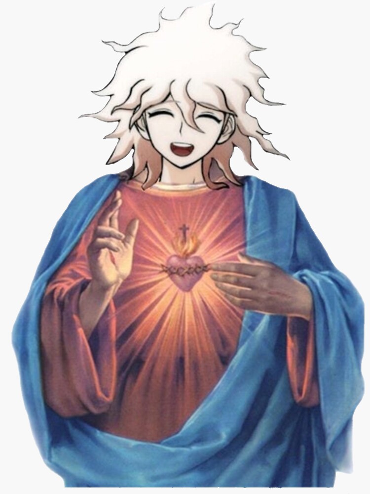 "Nagito Komaeda Jesus" Sticker for Sale by CapyBoii | Redbubble