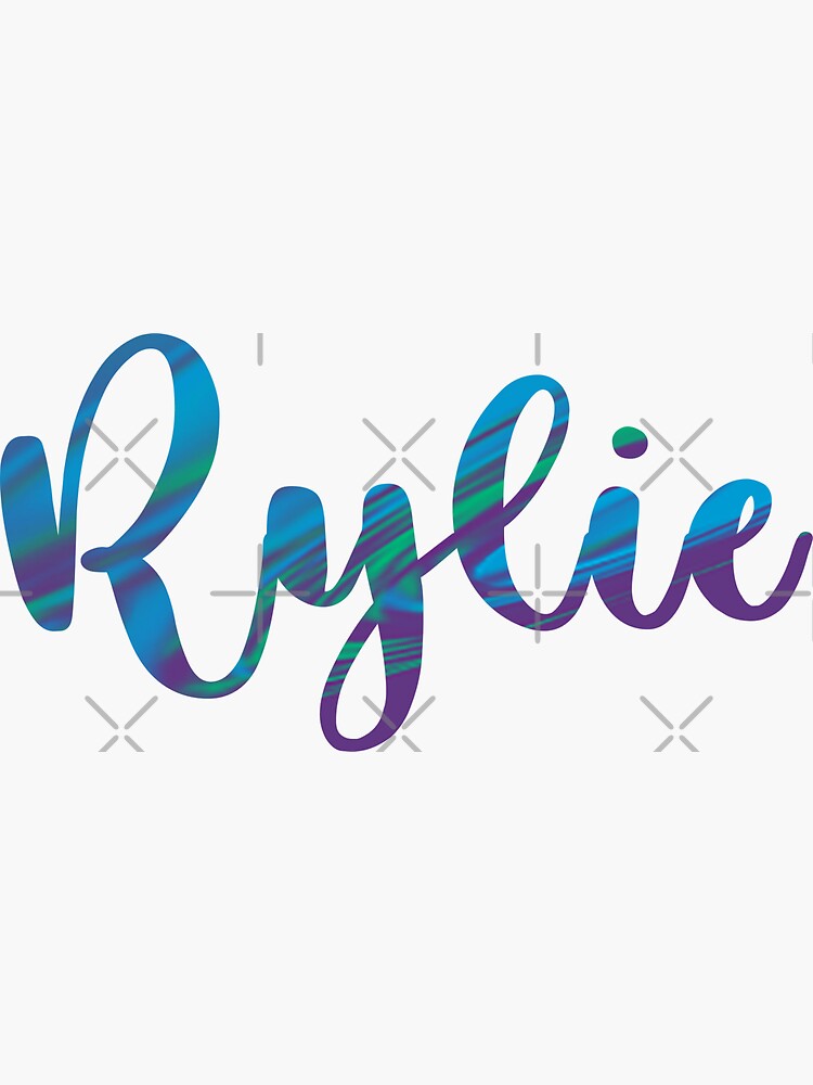 "Rylie Personalized Name" Sticker by Krabstyx | Redbubble