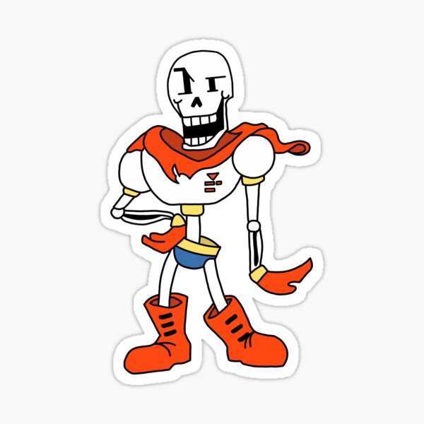 "UNDERTALE - Papyrus" Sticker for Sale by EvieDean | Redbubble
