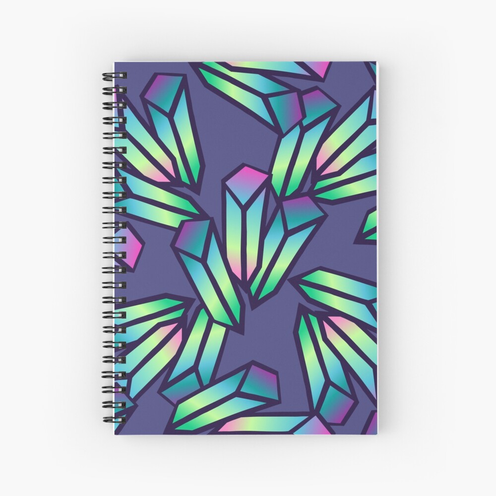  Crystal Composition Spiral Notebook For Sale By Yelenayefimova