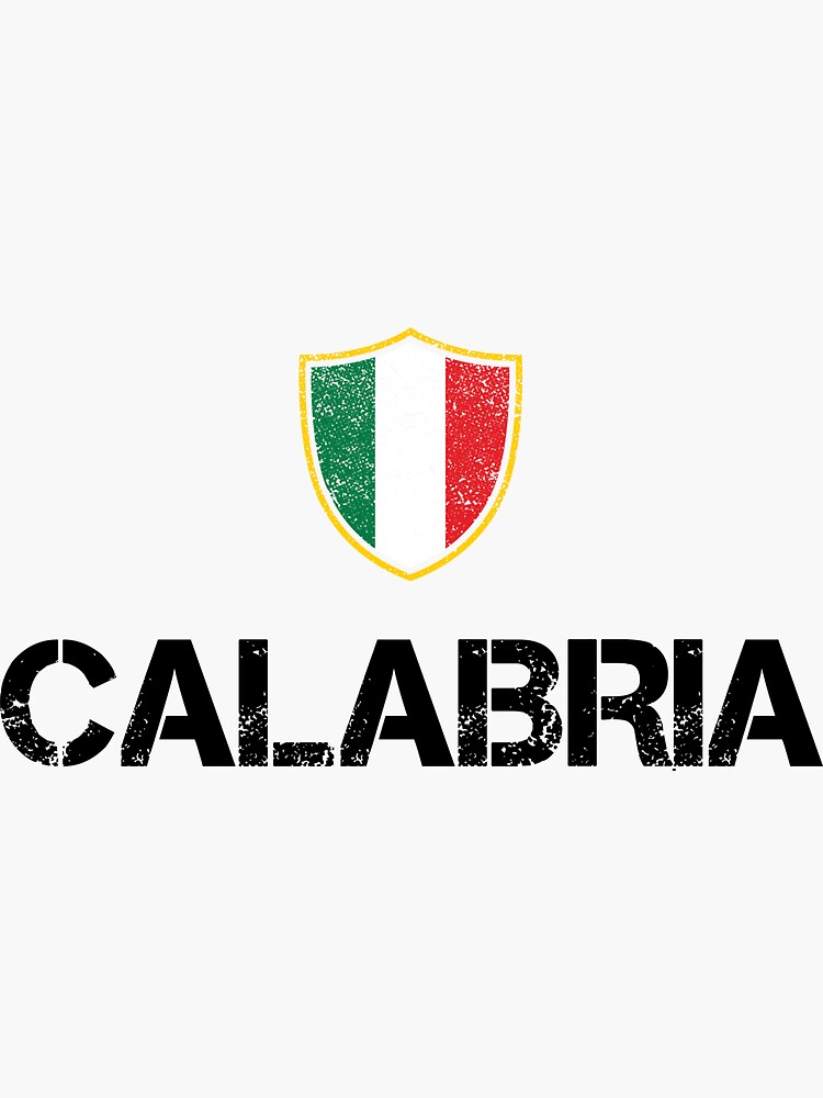 "Calabria Italia Calabrese Roots" Sticker for Sale by PaxAtomica ...