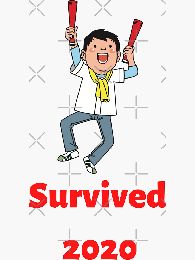 "Survived 2020" Sticker for Sale by ModernMonk | Redbubble