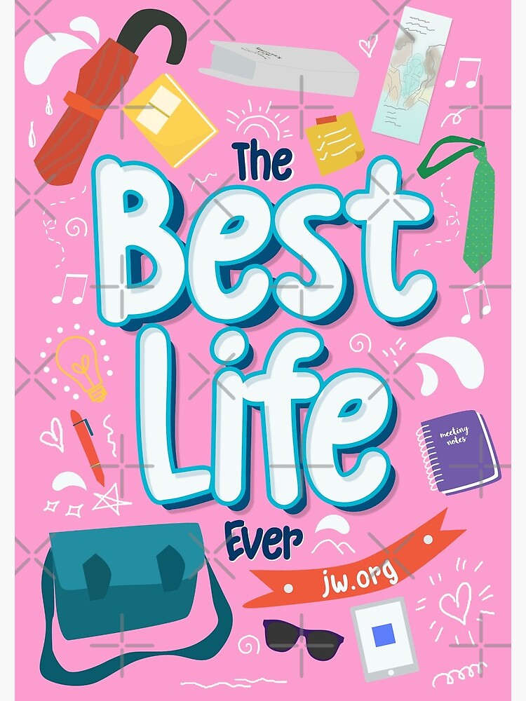 "Das beste Leben aller Zeiten (Pink)" Fotodruck von LiefLife | Redbubble