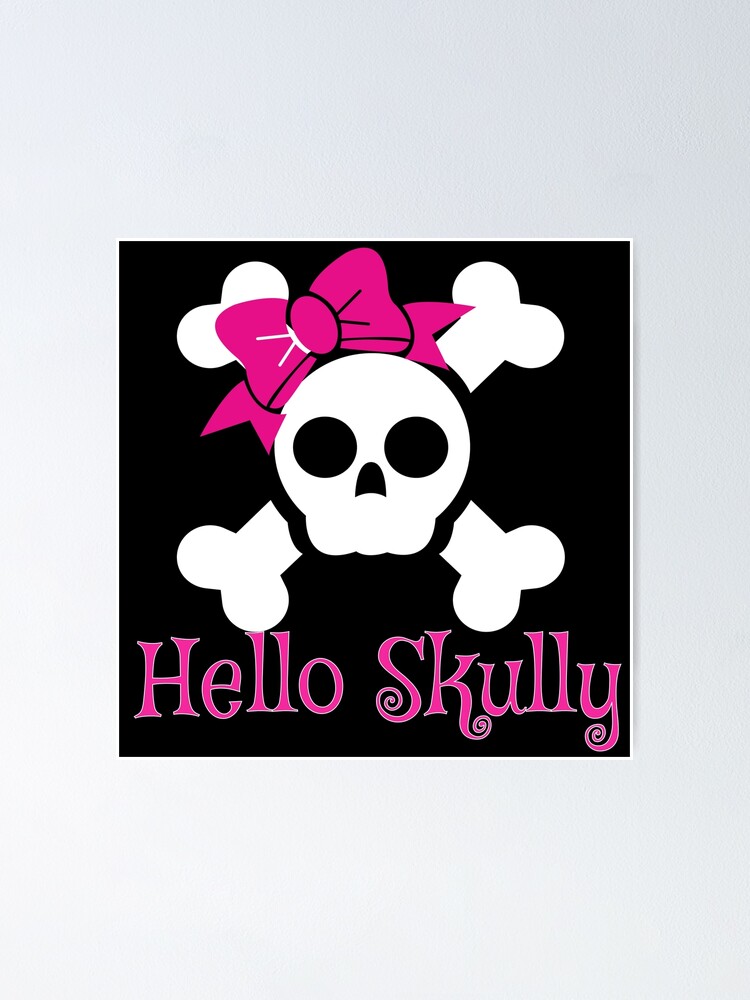 "Hello Skully logo" Poster for Sale by Cheerocki | Redbubble