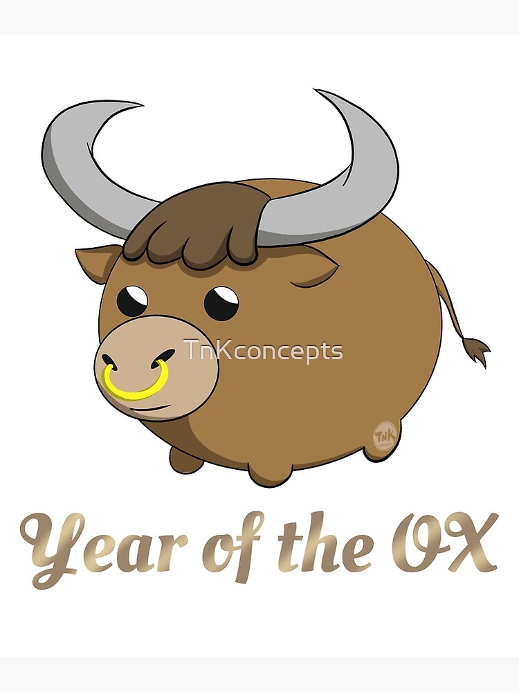 "Year of the OX - SD Chibi - Chinese Zodiac" Poster for Sale by ...