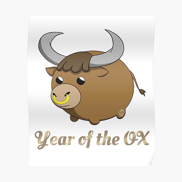 "Year of the OX - SD Chibi - Chinese Zodiac" Poster for Sale by ...