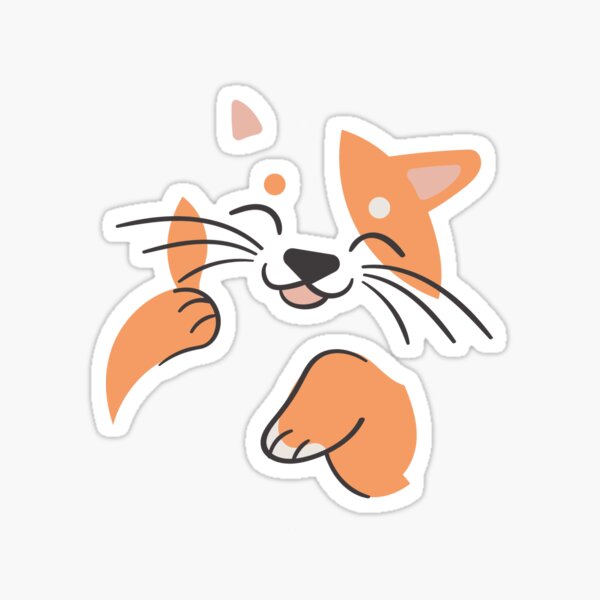 "Simile Cat" Sticker for Sale by alidesing | Redbubble