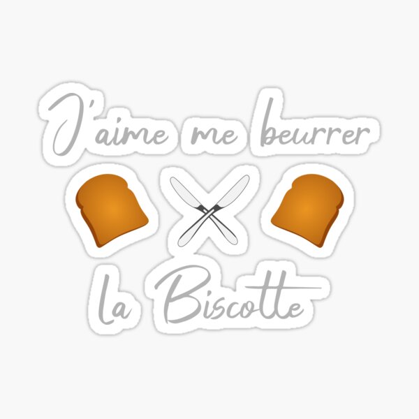 "I like to butter my rusk, OSS 117" Sticker for Sale by Lou-Art | Redbubble