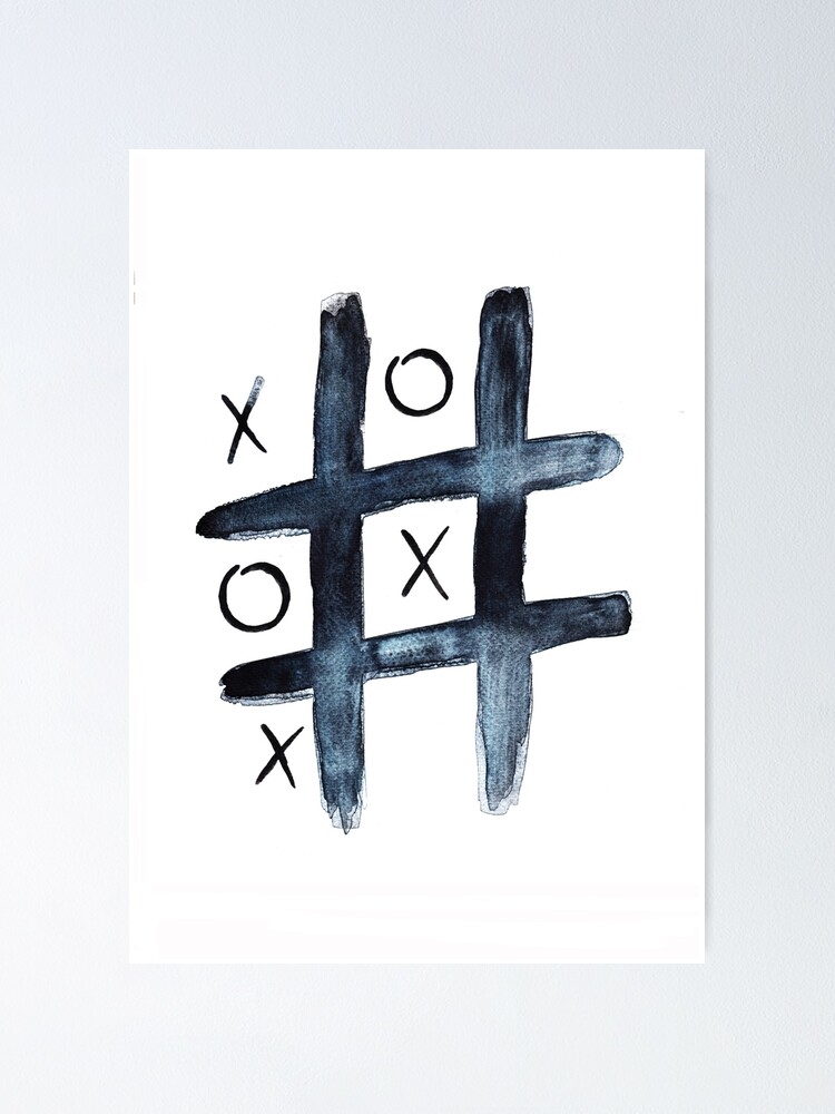 "Noughts & crosses" Poster by bridgetdav | Redbubble