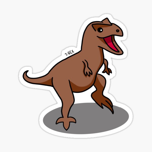 "T-Rex Cartoon" Sticker for Sale by Cor-de-Rosa | Redbubble